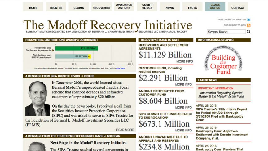 Madoff Recovery Group | Seventh Planet | Web and Print Design Madoff Recovery Group | Seventh Planet | Web and Print Design
