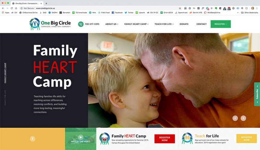 One Big Circle | Seventh Planet | Web and Print Design